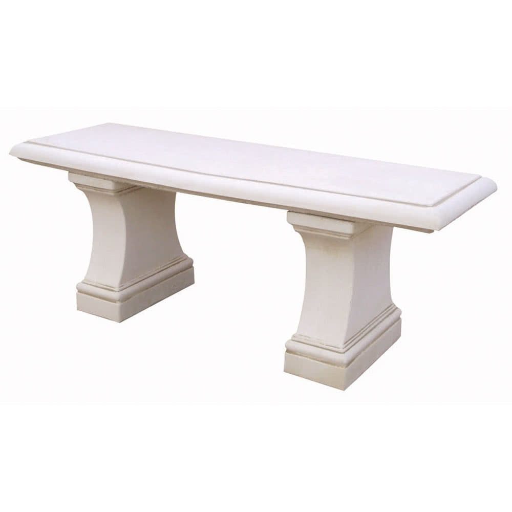 Straight Garden Marble Bench